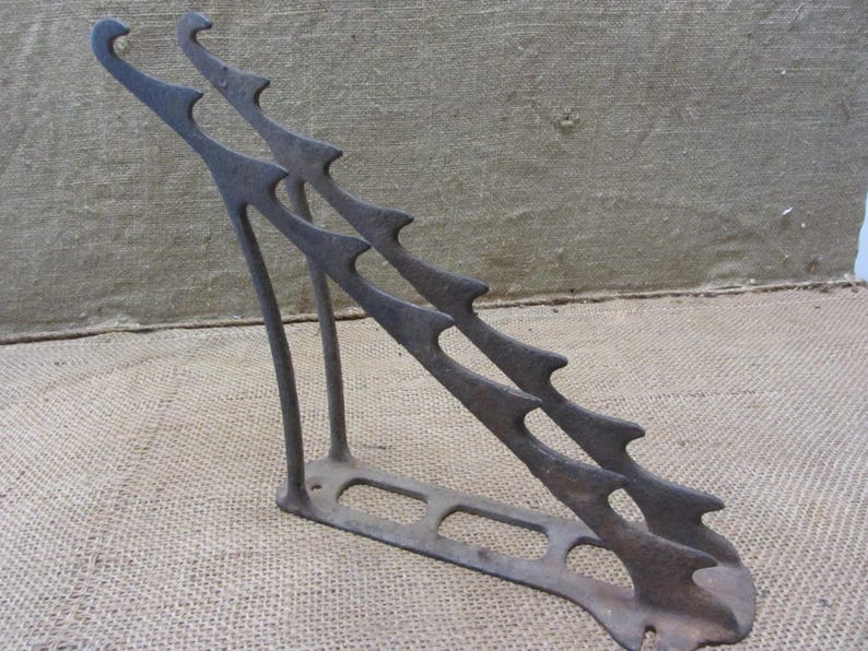 Vintage 1898 Cast Iron Horse Harness Hanger: Western Barn Decor 11064 ...