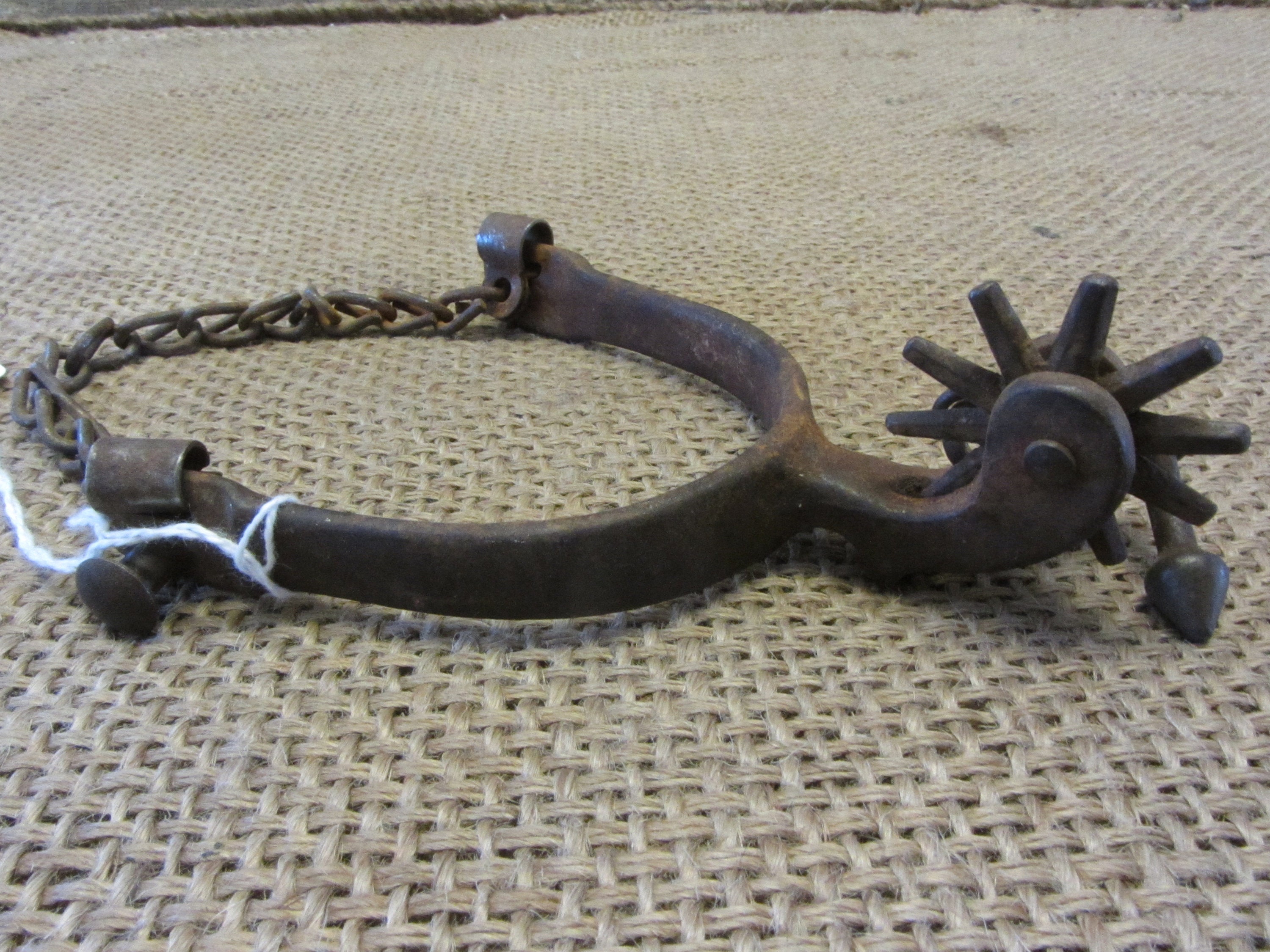 Vintage Buermann Unmarked Drop Shank Spur W Heel Chain and Jingle Bobs ...