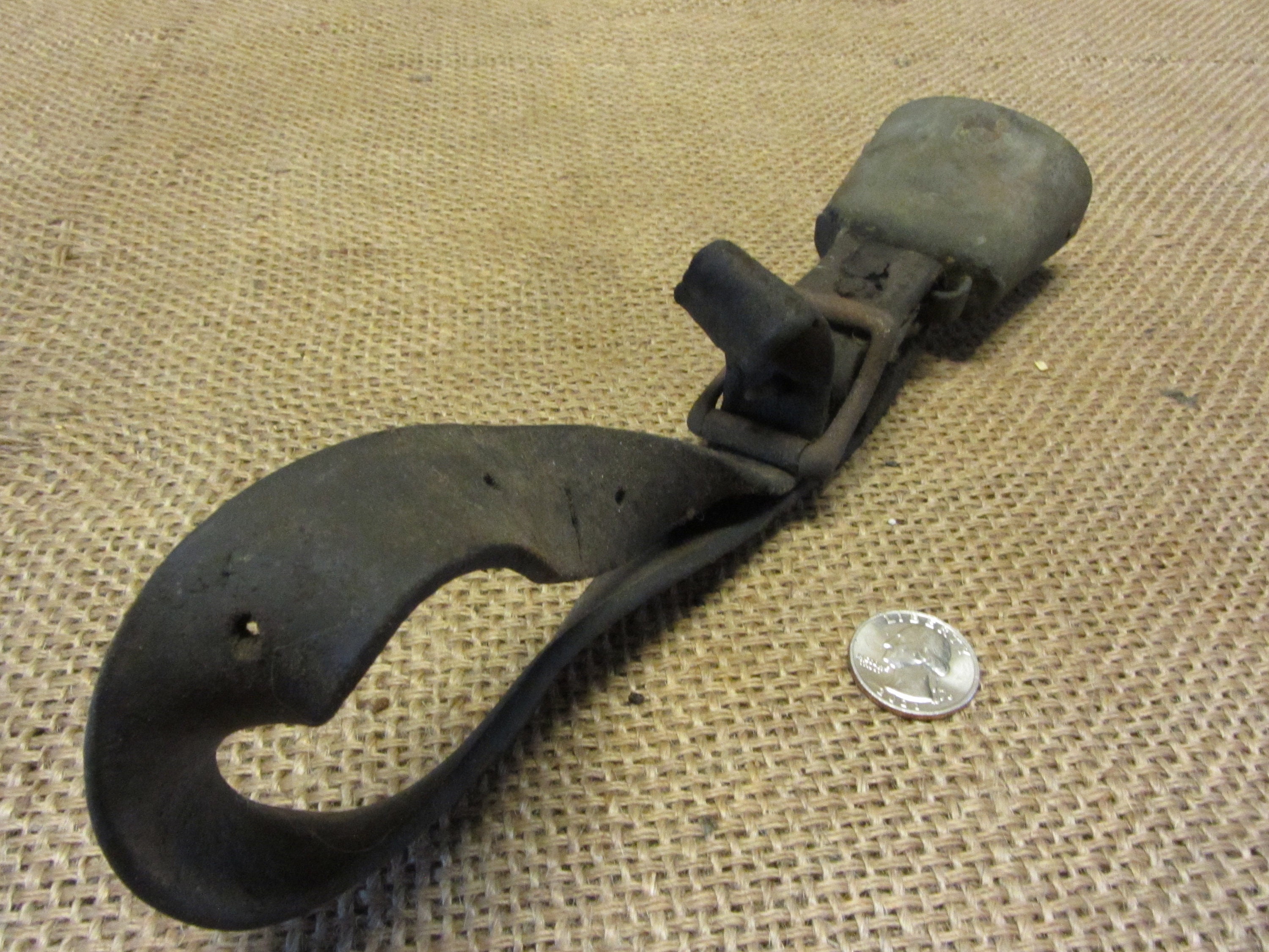 Vintage Cow Bell on Leather Strap W Original Clapper > Sheep Bells ...