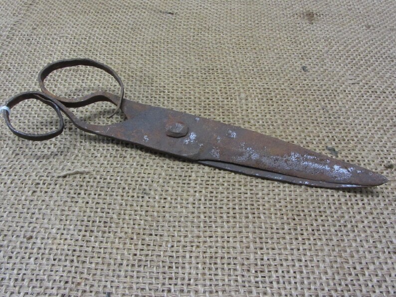 Rare Vintage Hand Forged Scissors Antique Utensil Utensils Kitchen ...
