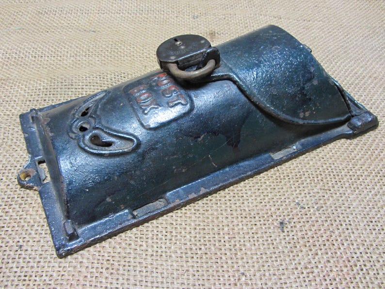 Vintage Victorian 1800's Ornate Cast Iron Mailbox Post Box > Antique ...