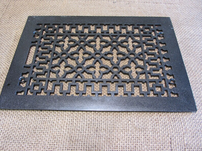 Vintage Cast Iron Register Grate Antique Old Heat Vent Furnace Hardware ...
