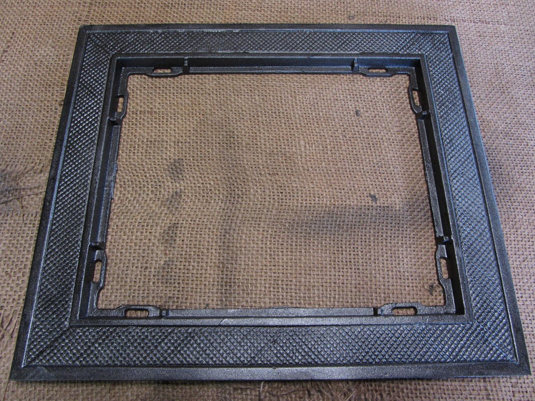 Vintage Cast Iron Register Grate Border Plate > Antique Heat Vent ...
