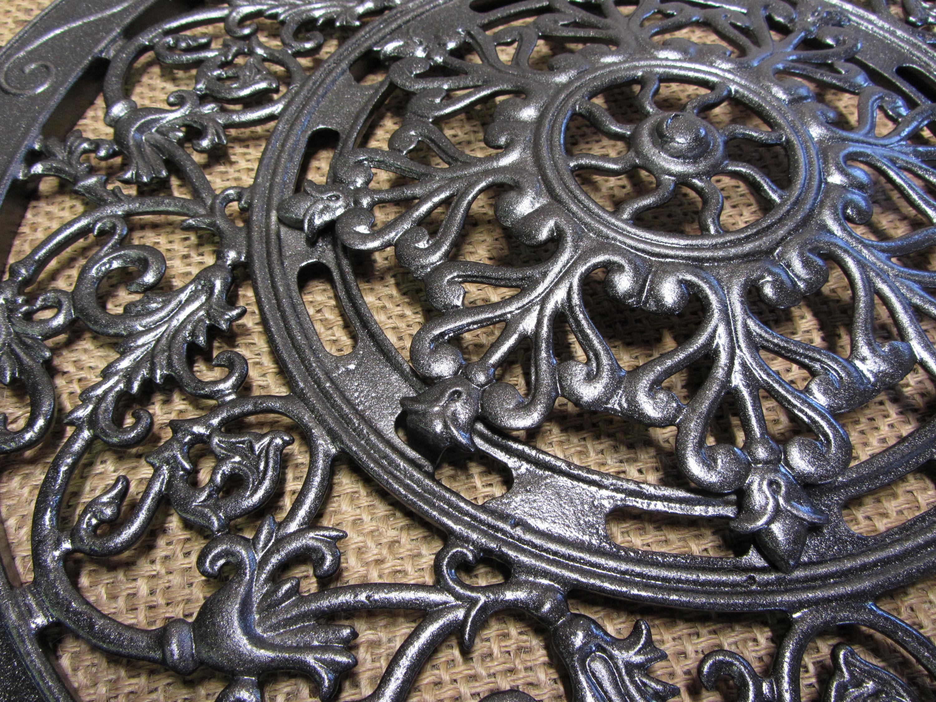 Vintage 1897 Round Cast Iron Register Grate > Antique Old Heat Vent ...
