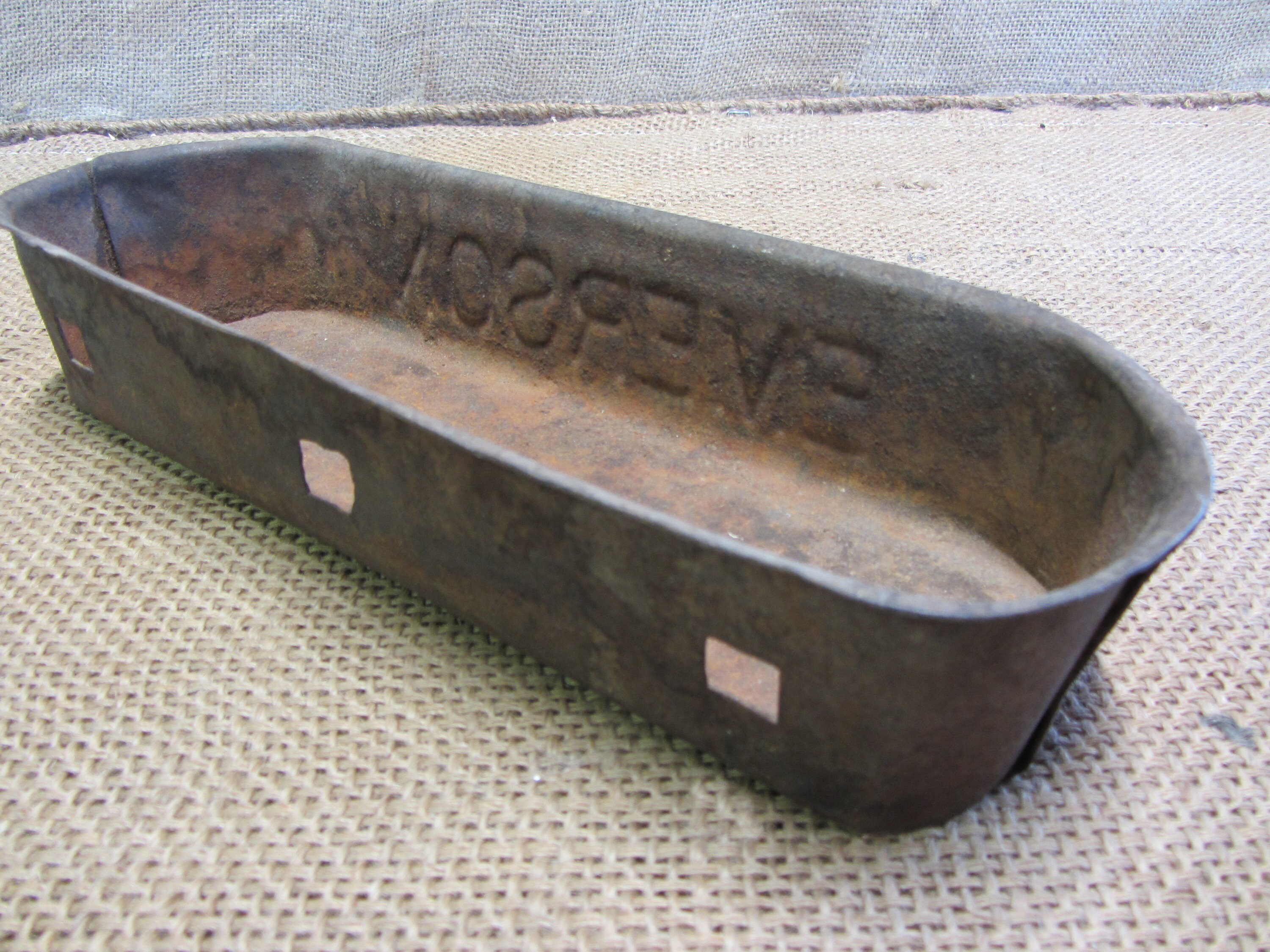 Rare Vintage Metal Emerson Tractor Toolbox With Tools - Antique Old ...