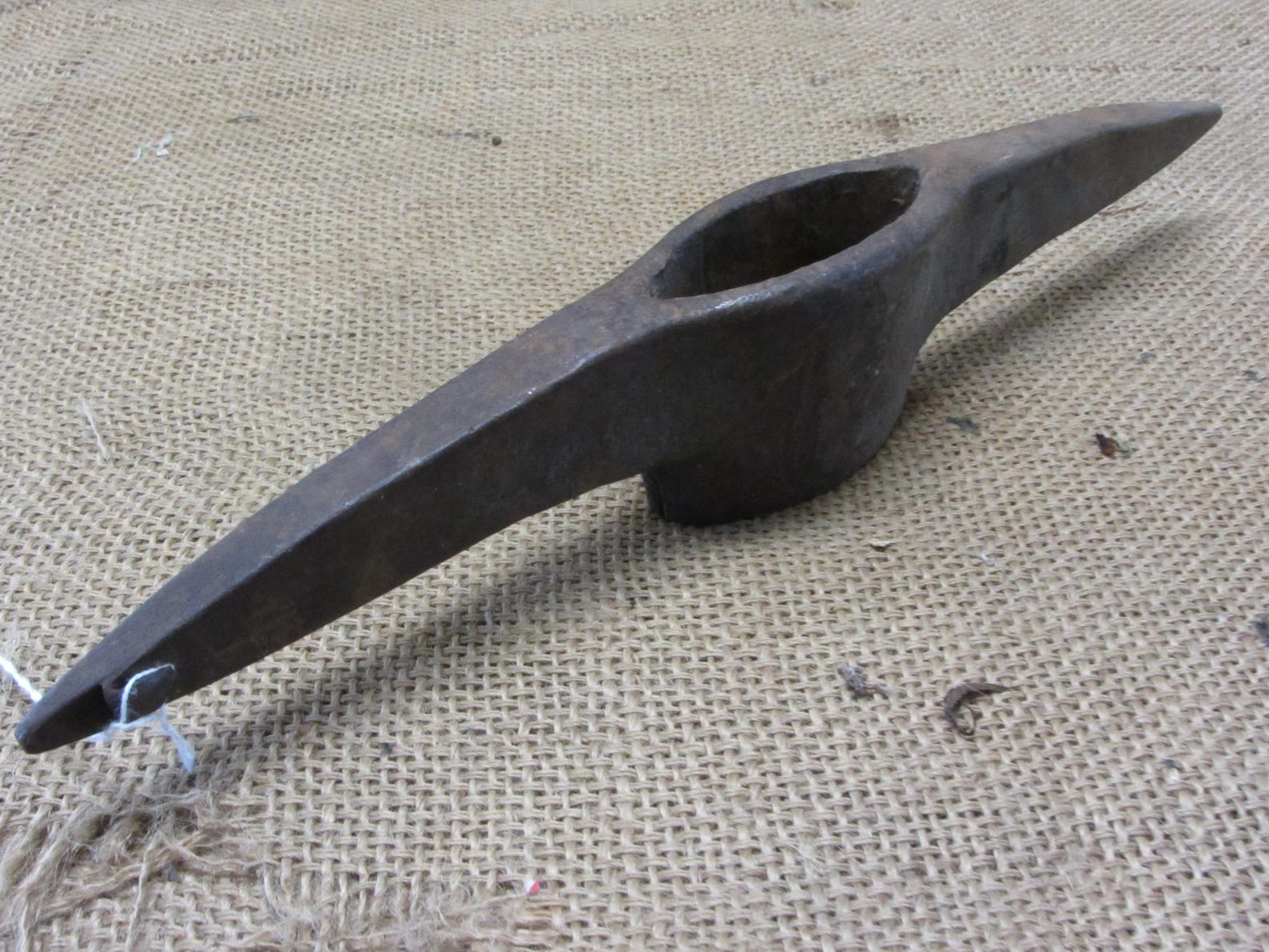 Vintage Cast Iron Mining Pick Head - Railroad Antique Old Metal Farm ...