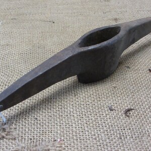 Vintage Cast Iron Mining Pick Head - Railroad Antique Old Metal Farm ...