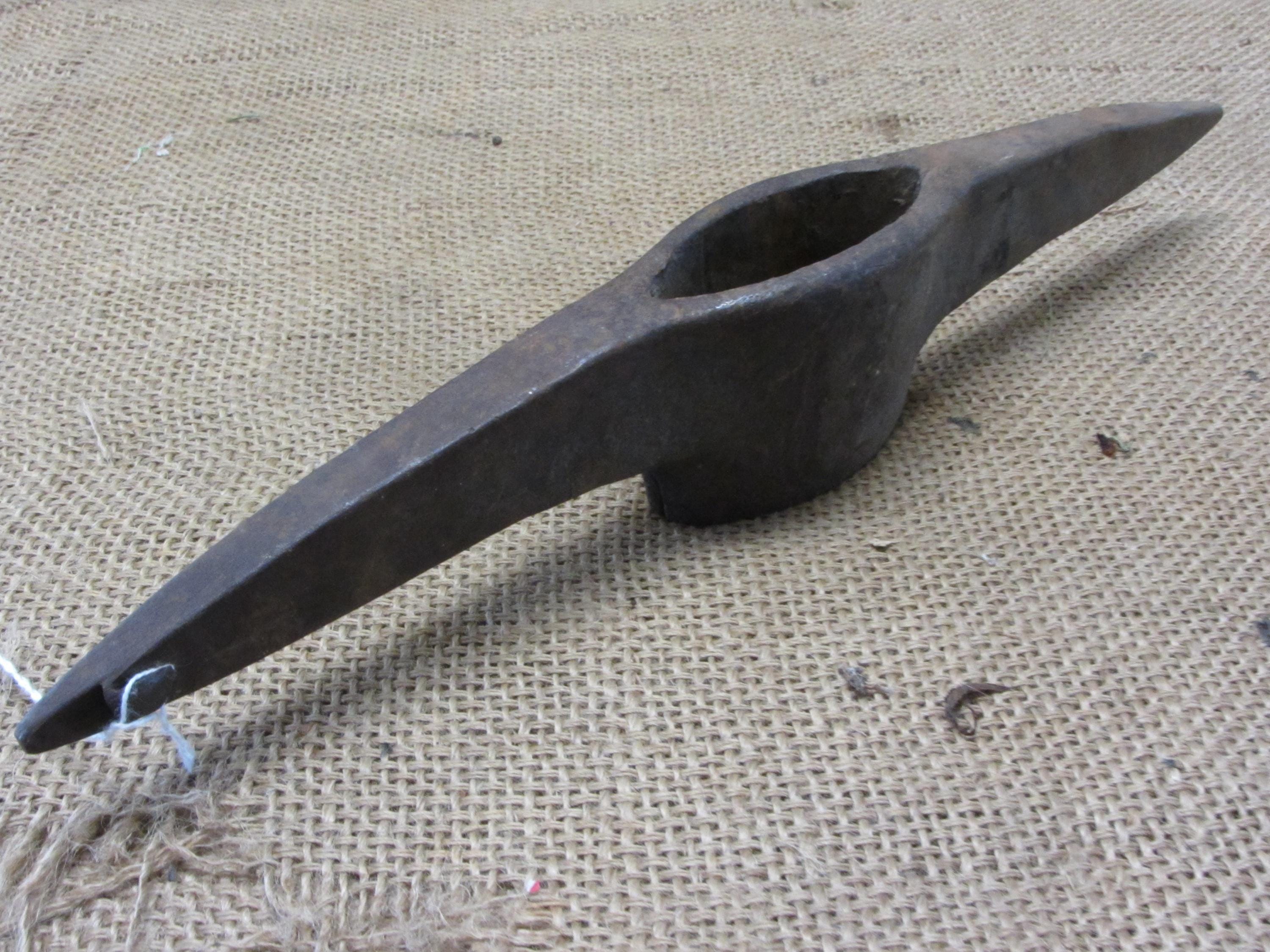 Vintage Cast Iron Mining Pick Head - Railroad Antique Old Metal Farm ...