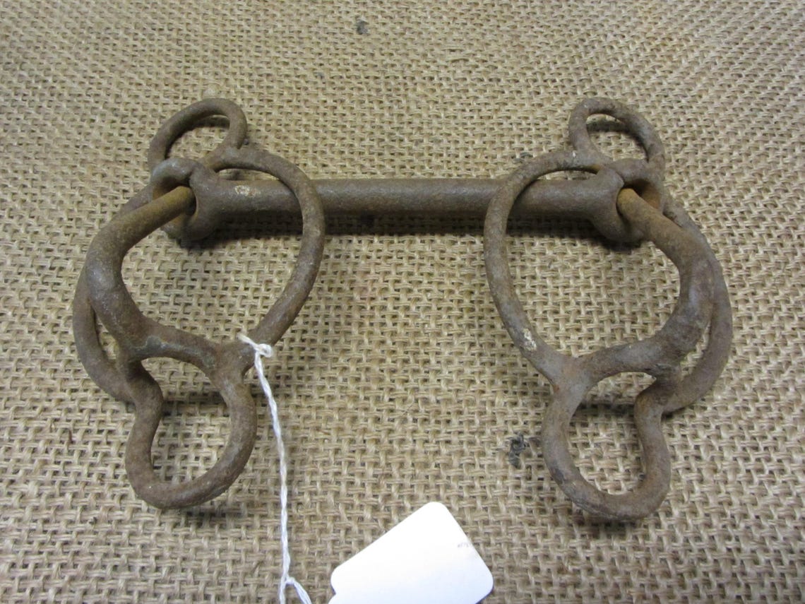 RARE Vintage Snaffle Driving Bit > Antique Old Iron Western Gear Horse ...