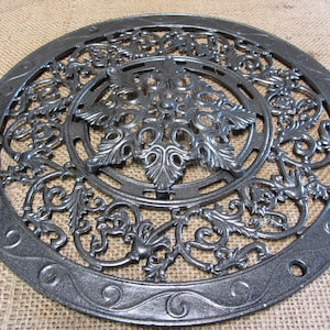 Vintage 1897 Round Cast Iron Register Grate Antique Old - Etsy