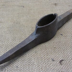 Vintage Cast Iron Mining Pick Head - Railroad Antique Old Metal Farm ...