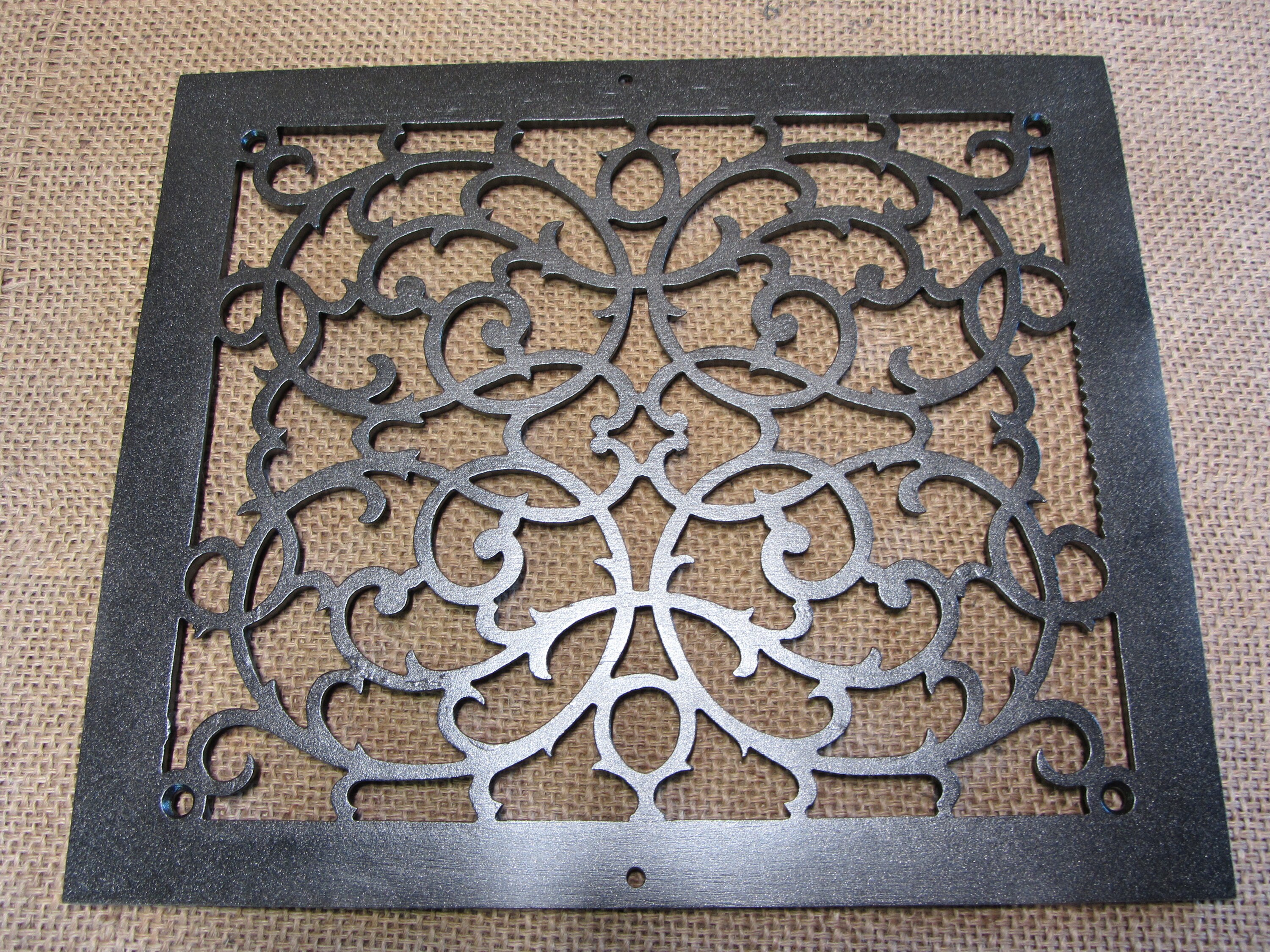 Vintage Cast Iron Register Grate Antique Old Heat Vent Furnace Hardware ...