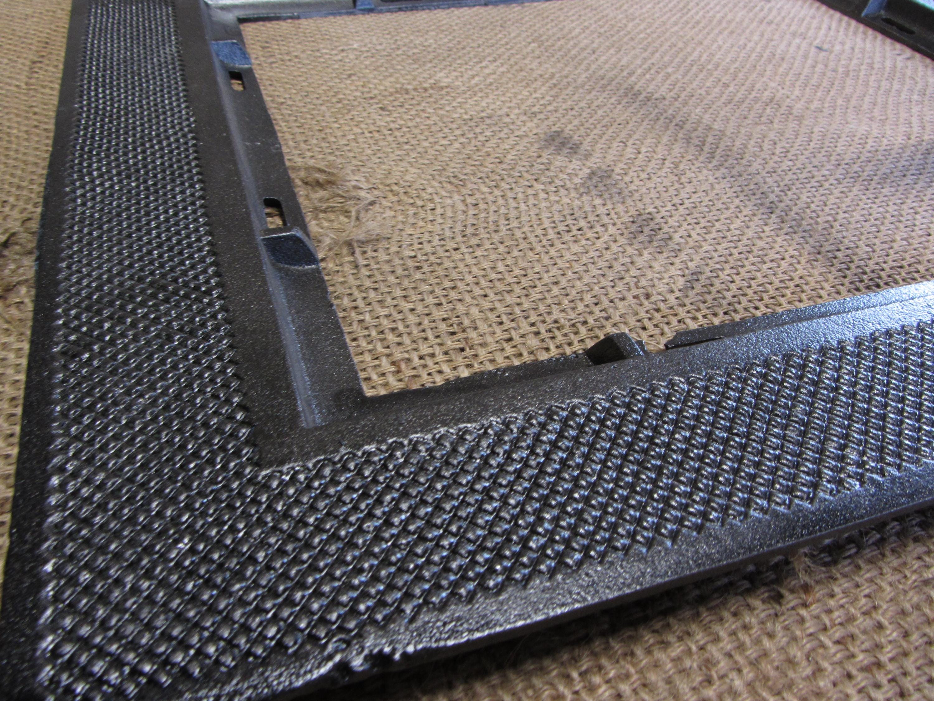 Vintage Cast Iron Register Grate Border Plate > Antique Heat Vent ...