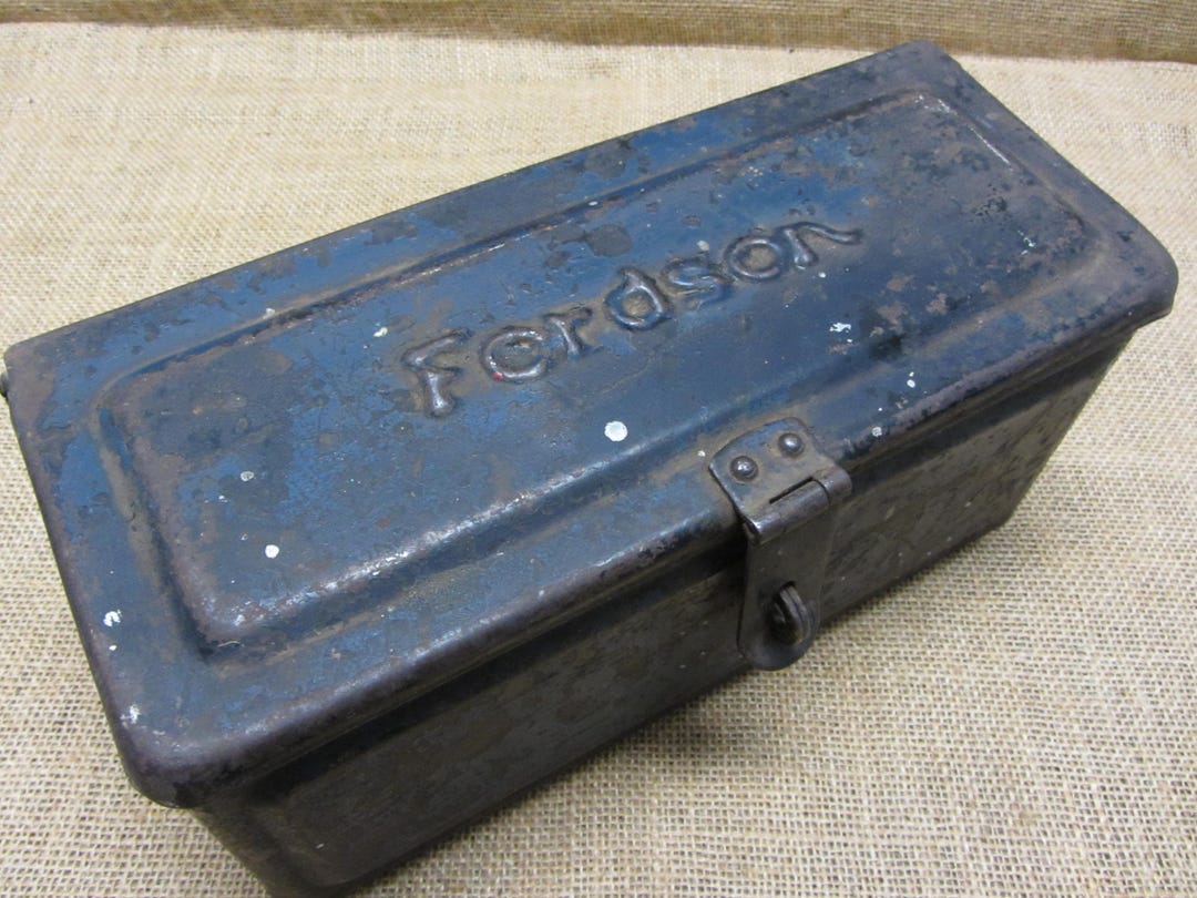 Vintage Fordson Tractor Toolbox Metal Box > Container > Wood Sanitary ...