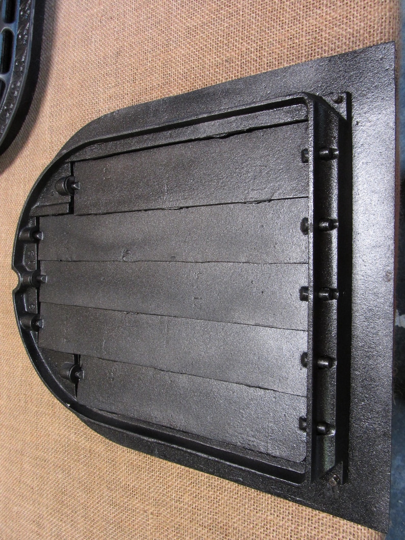 Vintage Cast Iron Arch Register Grate Set: Restored Heat Vent, (9x12 ...