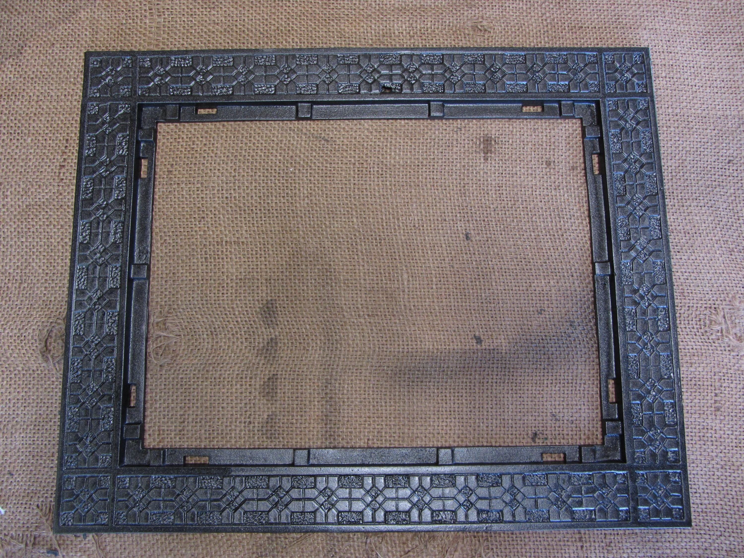 Vintage Cast Iron Register Grate Border Plate > Antique Old Heat Vent ...