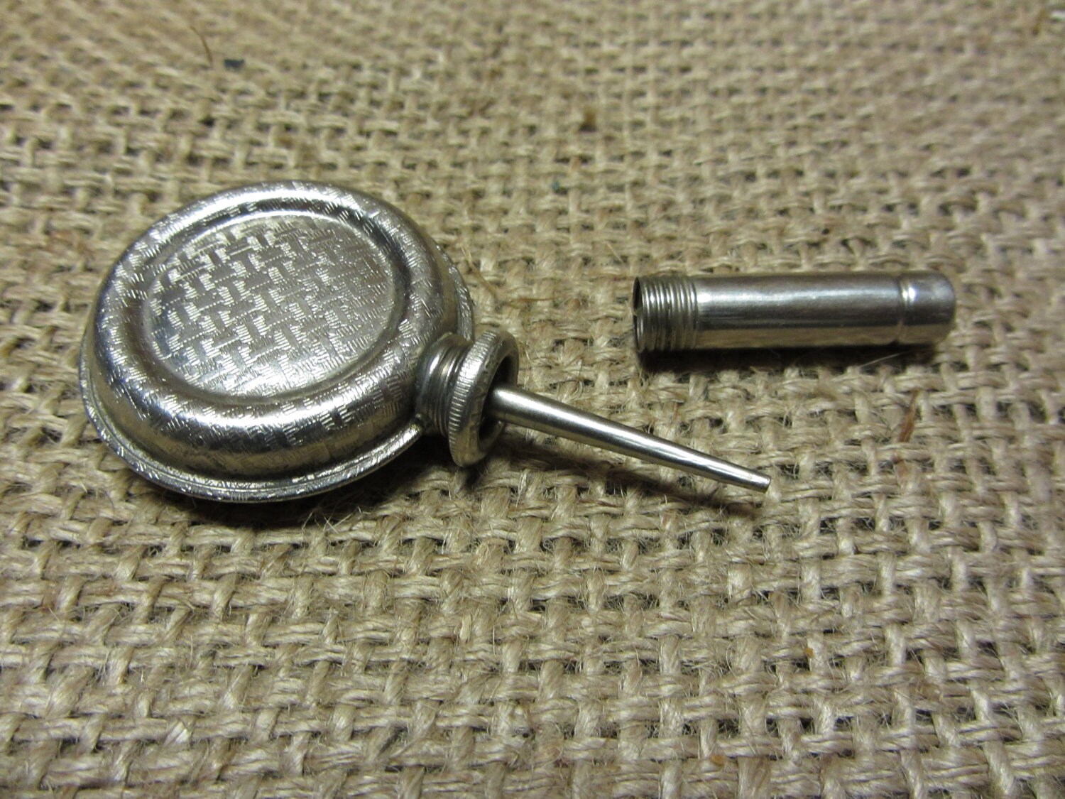 Vintage Metal Pocket Oiler With Cap Antique Old Iron Farm - Etsy