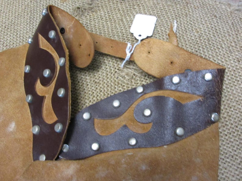 Rare Vintage Leather Child's Chaps - Antique Old Iron Western West ...