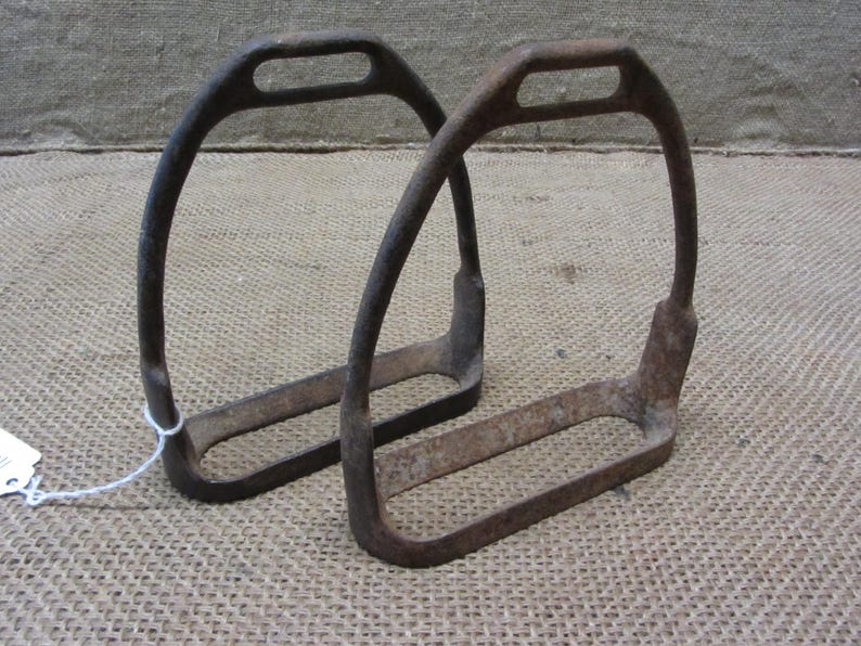 Vintage Iron 'U.S. Army' Stirrups Set: Antique Western Gear 11147 - Etsy