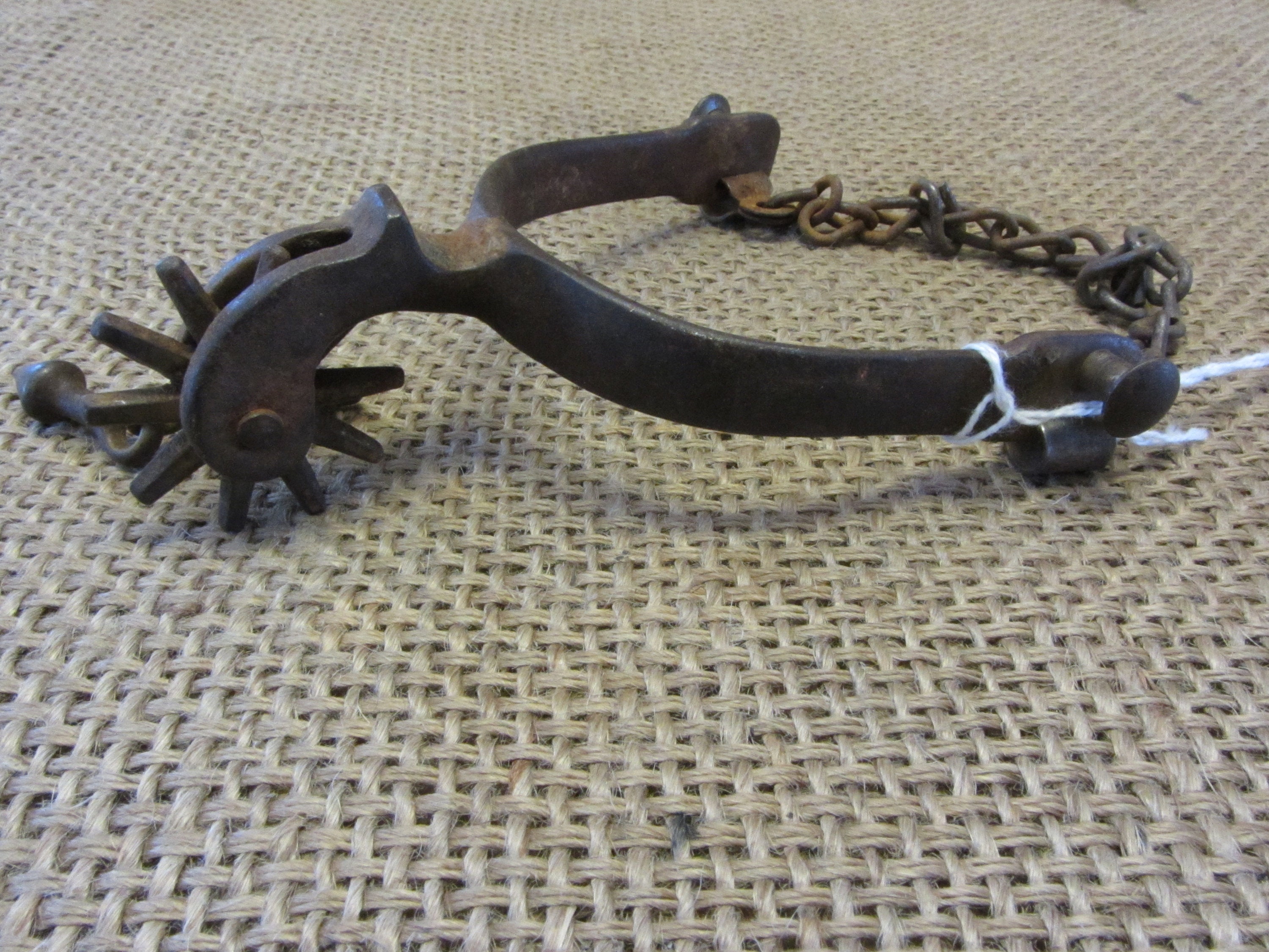 Vintage Buermann Unmarked Drop Shank Spur W Heel Chain and Jingle Bobs ...