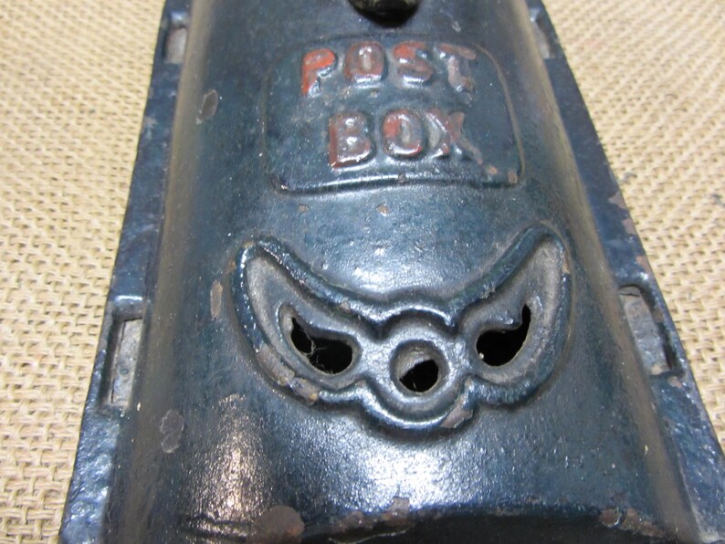 Vintage Victorian 1800's Ornate Cast Iron Mailbox Post Box > Antique ...