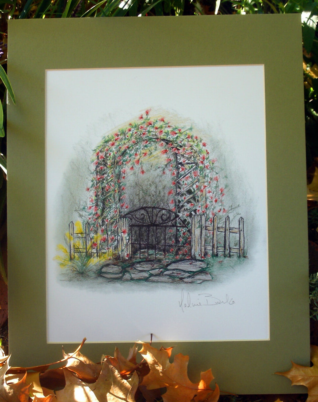 The Garden Gate Print - Etsy