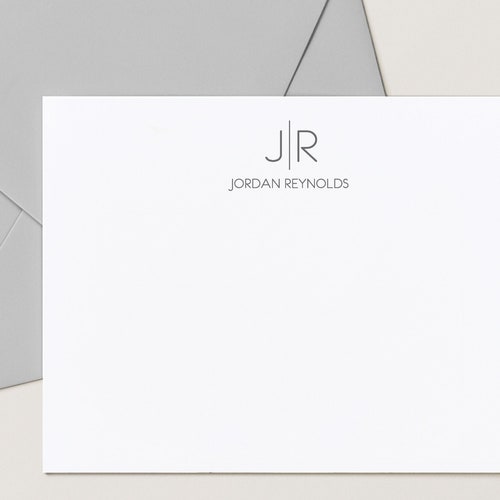 Modern Simplicity Personalized Stationery Note Cards - Etsy