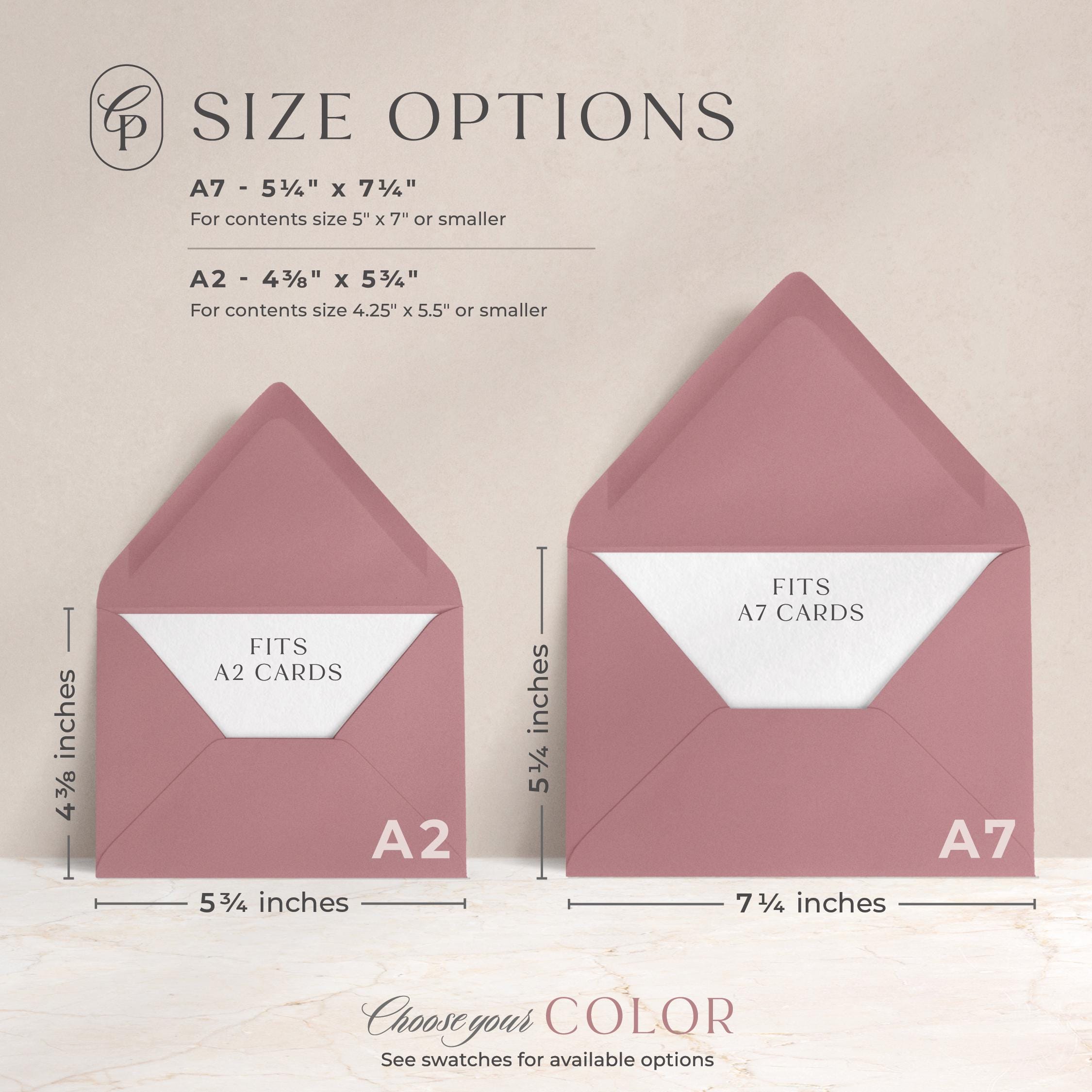 25 Heavyweight Colored Envelopes With Pointed Euro Flap, A2 (4 3/8 X 5 ...