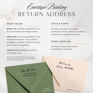 Personalized Stationery, Customized Wildflower Watercolor Notecard ...