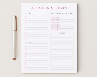 Personalized to Do List Notepad Custom Planner - Etsy