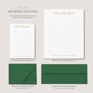 Personalized Notepad PROFESSIONAL ELEGANCE NOTEPAD - Etsy
