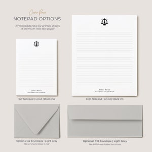 Custom Lawyer Notepad, Personalized Stationary, Gift for Lawyer ...