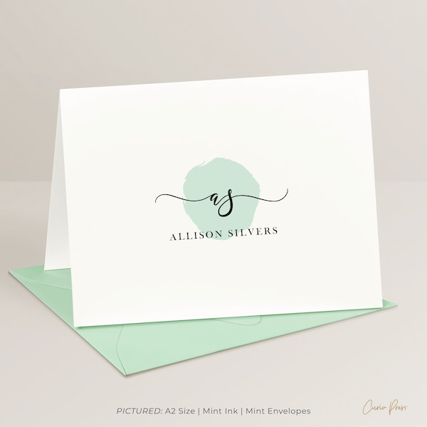 Folded Note Cards With Logo - Etsy