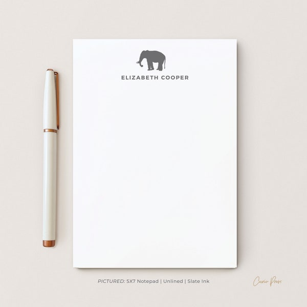 Elephant Notepad - Etsy