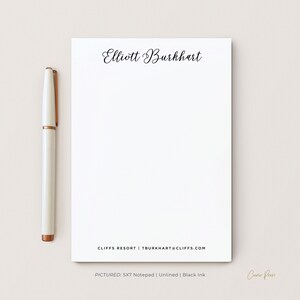 Personalized Notepad PROFESSIONAL ELEGANCE NOTEPAD - Etsy