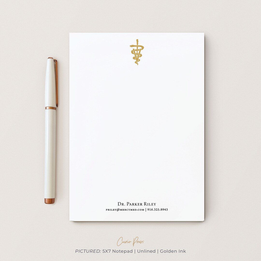 Personalized Veterinarian Notepad, Vet Tech Gift, Veterinarian Gift ...