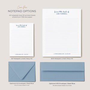 Personalized Desk Notepad From the Desk Of, Professional Office Set ...