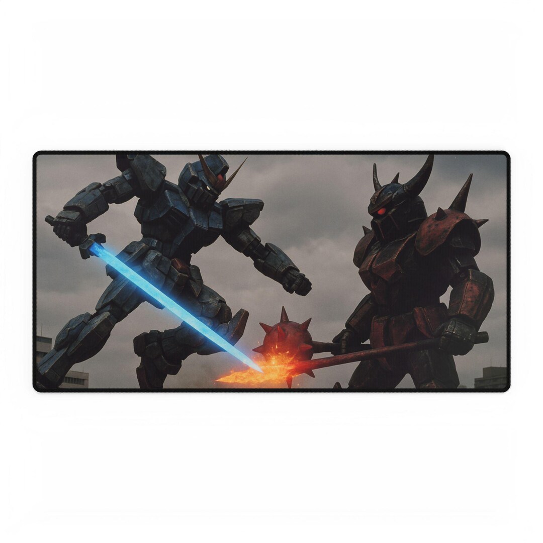 Epic Gaming Desk Mat: Robot Battle, Non-slip Mouse Pad - Etsy