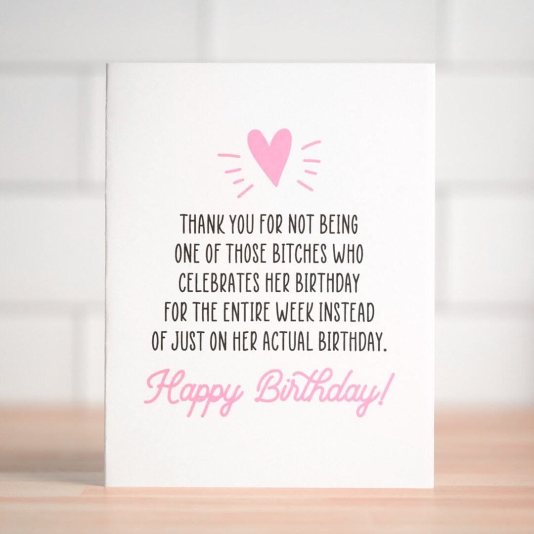 Week Long Birthdays... Birthday Card - Etsy
