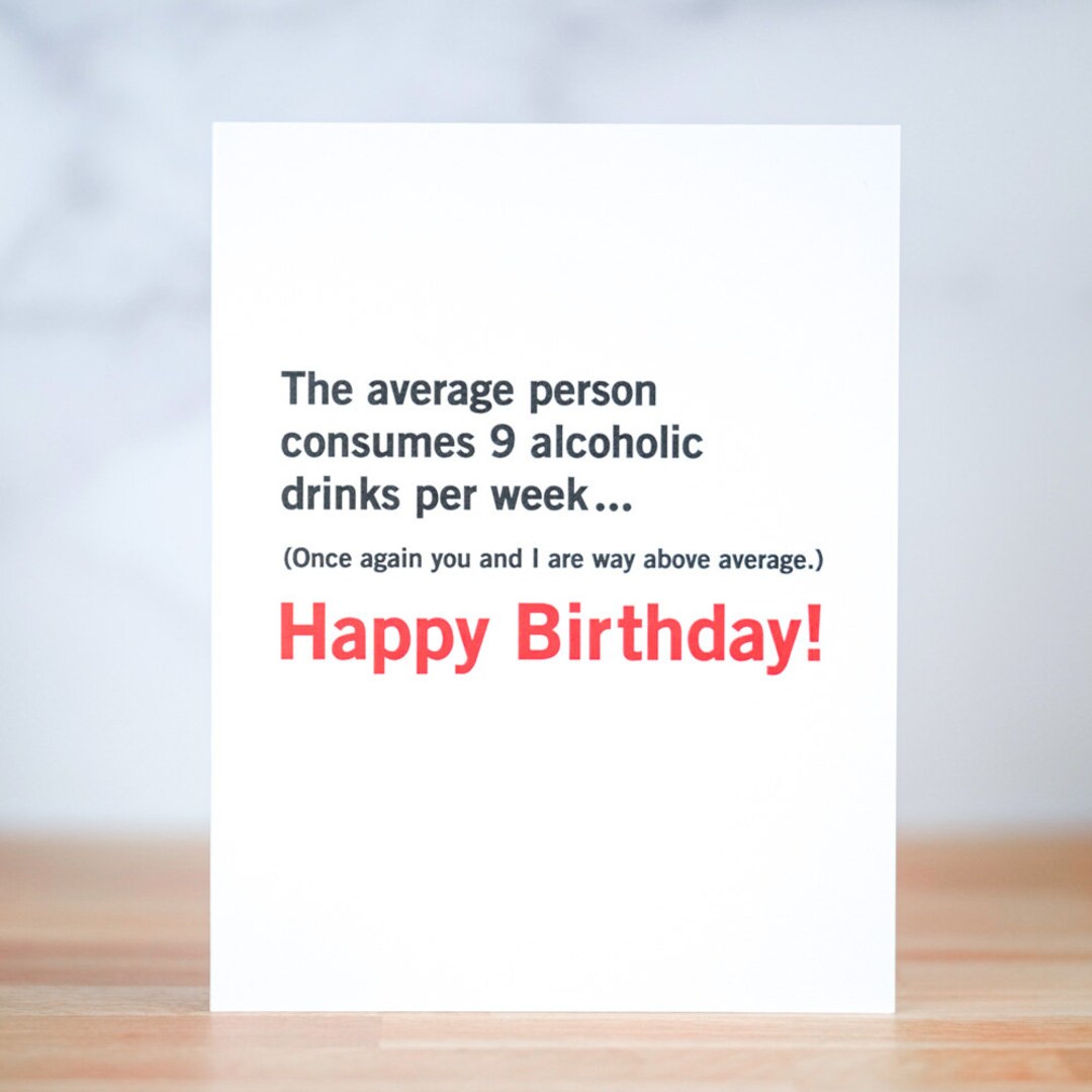 We're Way Above Average... Birthday Card - Etsy