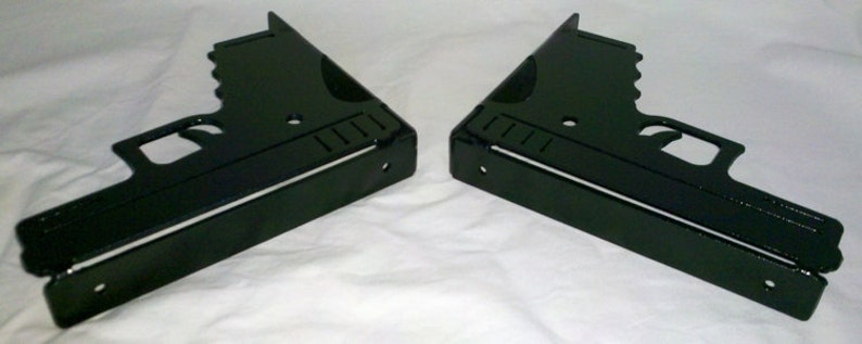 Semi-auto Pistol Shelf Brackets - Etsy