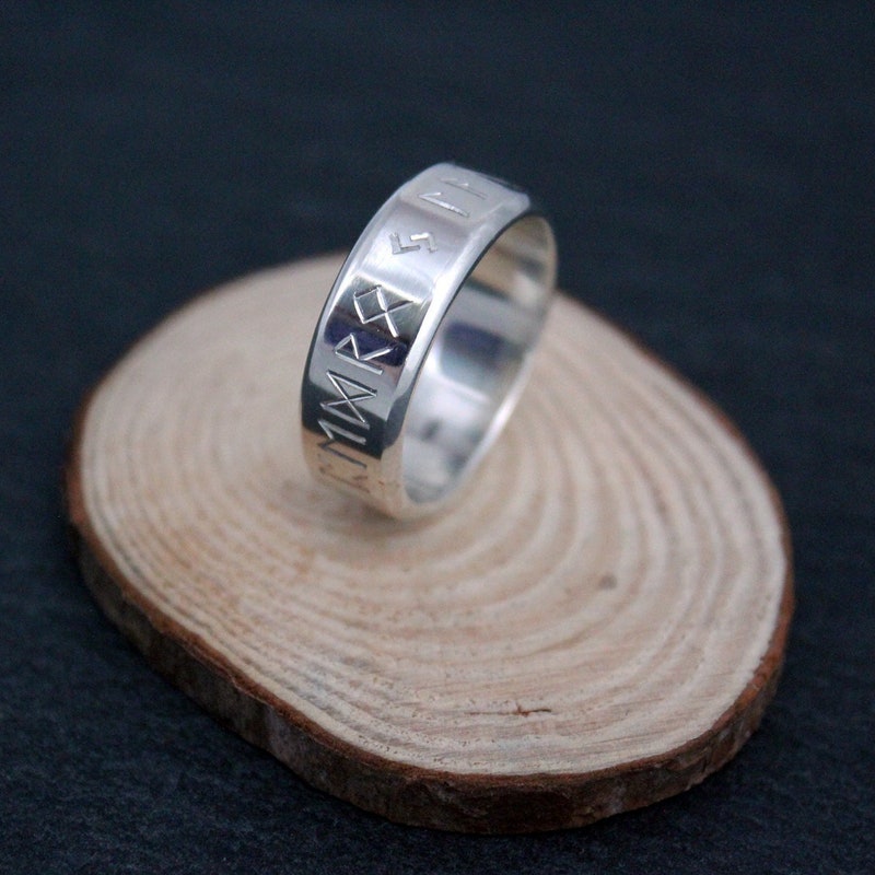 Rune Wedding Ring - Etsy