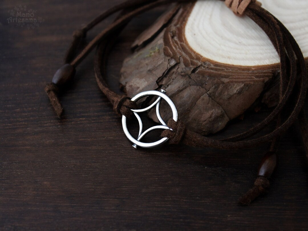 Caesar Window Bracelet – Planet of the Apes Jewelry in Silver, Leather & Wood - Etsy