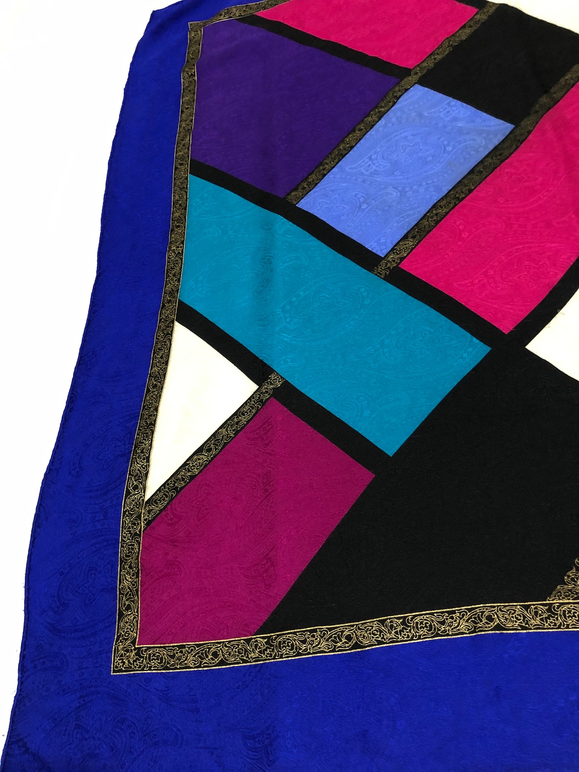 Yves Saint Laurent Scarf Authentic YSL Signature Pattern Silk | Etsy