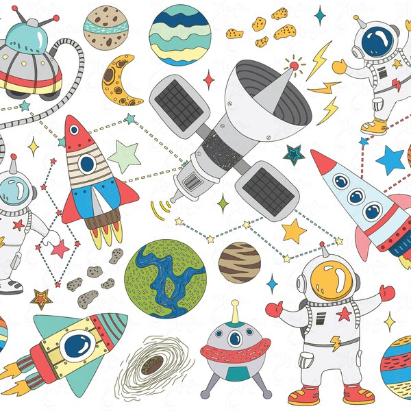 Rocket Clipart - Etsy