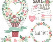 Floral Banners clipart pack "FLORAL BANNER" clip art pack,Vintage ...