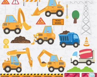 Heavy Equipment Clip Art - Etsy