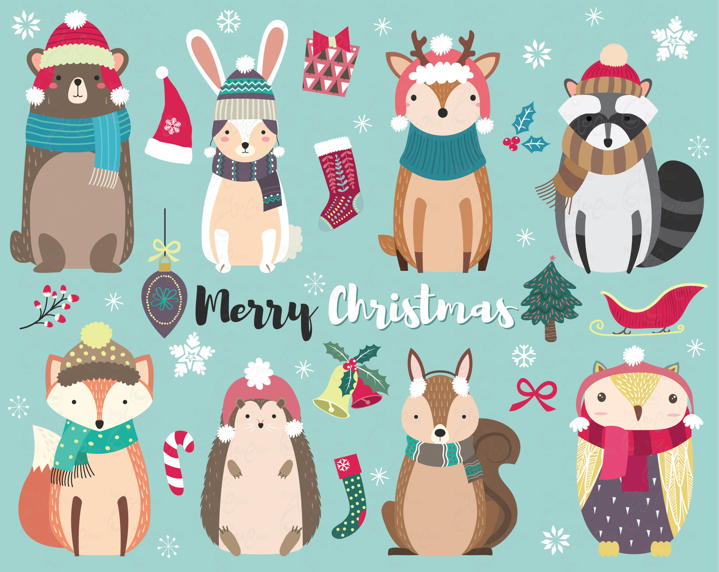 Nativity Animals Clipart