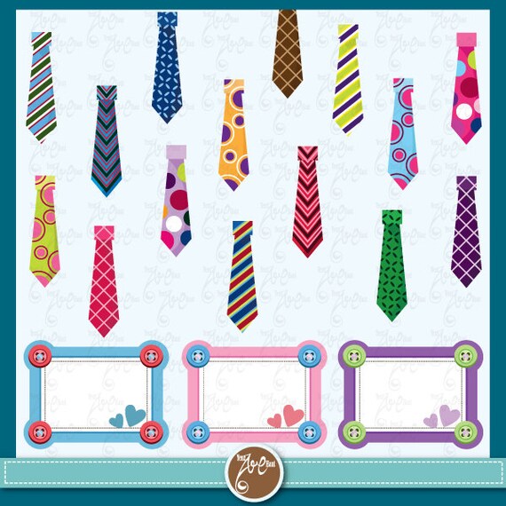 Items similar to Ties Clipart Clip Art,"FATHER'S DAY" clipart, tie ...