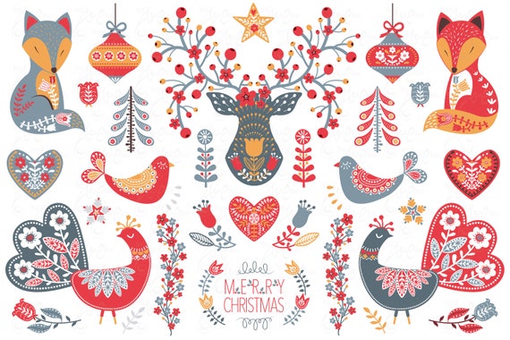 Scandinavian Christmas Clip Art